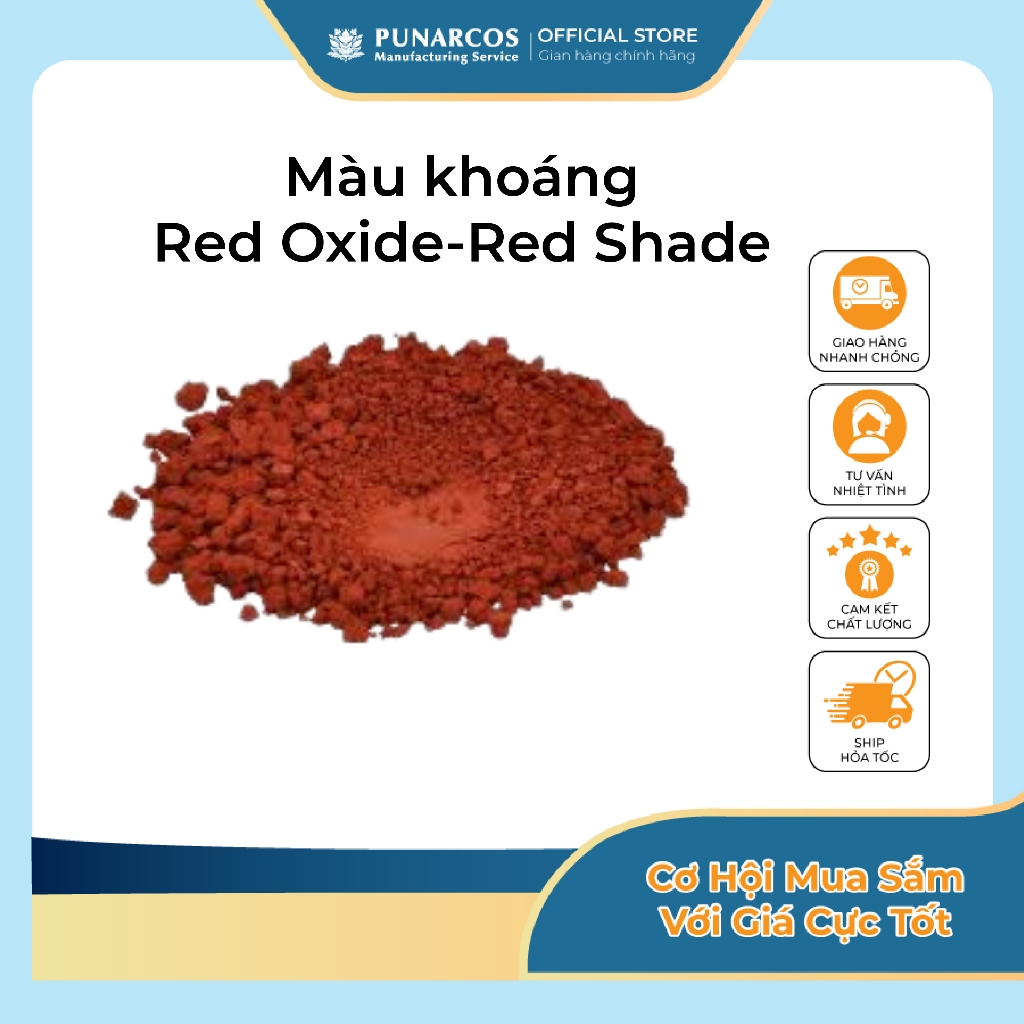 Màu đỏ đất_Red Oxide - Red Shade_Punarcos | Shopee Việt Nam