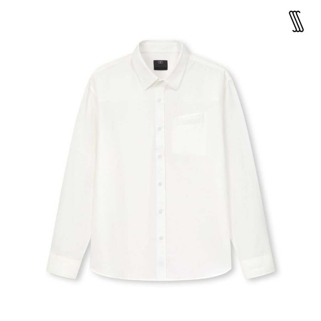 Áo sơ mi cổ đức tay dài nam SSSTUTTER sơ mi oxford thoáng mát màu trung ...