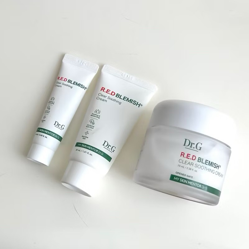Mini 10/30ml Kem dưỡng ẩm Dr.G R.E.D Blemish Clear Soothing Cream DrG ...