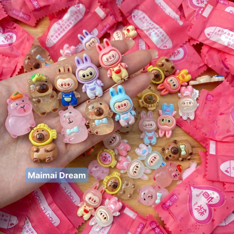 Kẹo charm Capy Labu, kẹo charm túi mù cute giá rẻ (có túi bọc ngoài ...