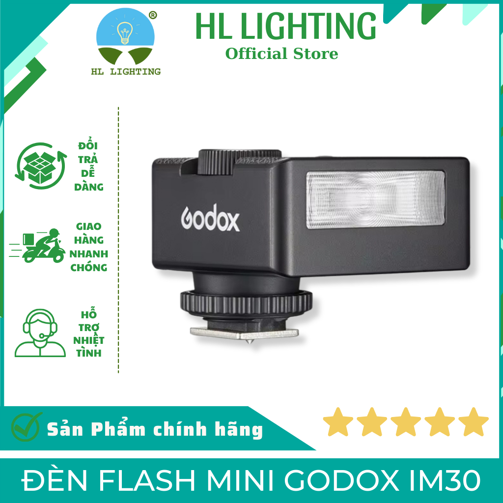 Đèn Flash Mini Godox iM30 - Chế Độ Quang Học S1/S2, Nhiệt Độ Màu 6500K ...