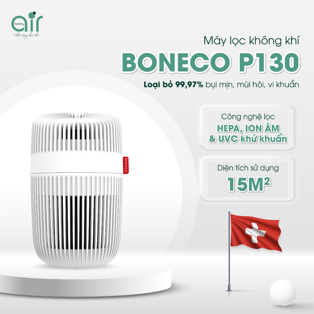 Máy Lọc Không Khí Boneco Thụy Sĩ P130 Sử Dụng Phòng