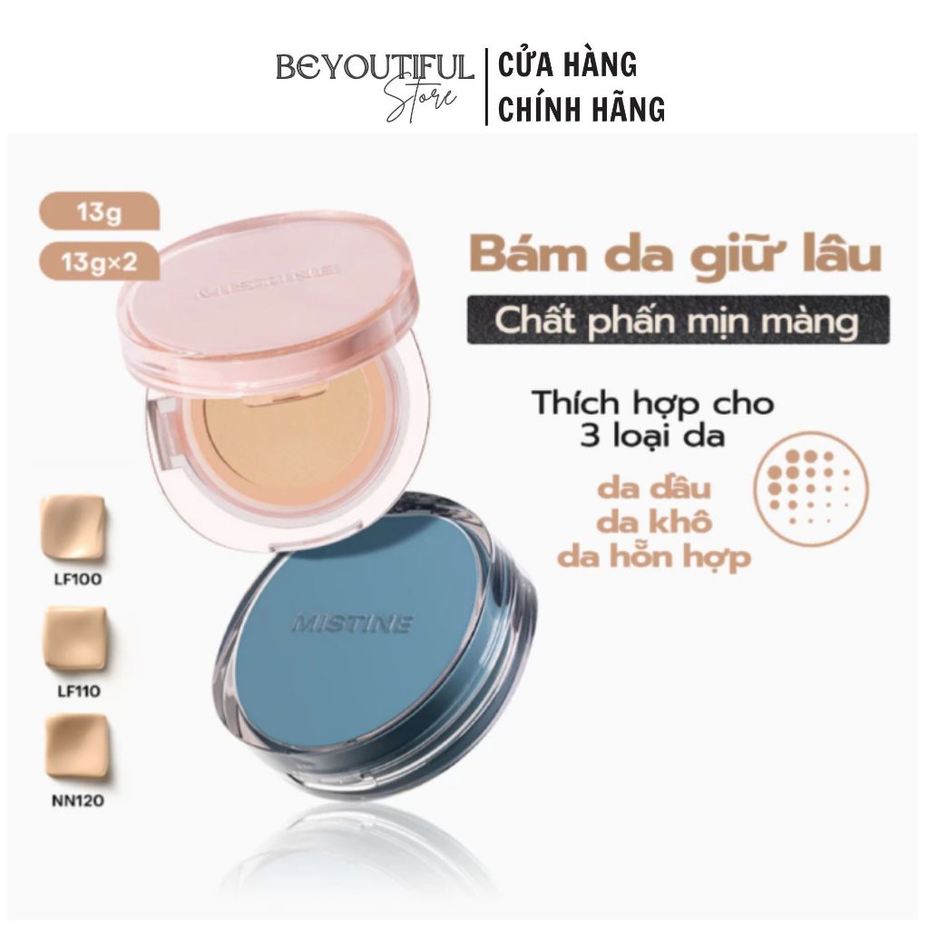 [Kèm Lõi] Phấn Nước MISTINE Cushion Poreless BB CC Kiềm Dầu Ẩm Mịn Cho Nhiều Loại Da 13g ...