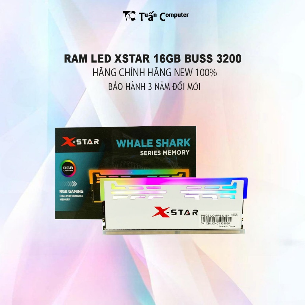 Ram DDR4 XSTAR 16gb bus 3200 Tản Thép/ Tản led RGB bảo hành chính hãng 36 tháng | Shopee Việt Nam