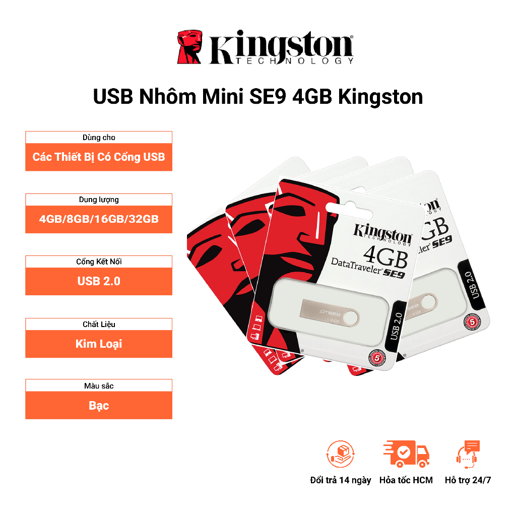 USB KINGSTON SE9 4GB - USB 2.0, Chống Nước | Shopee Việt Nam
