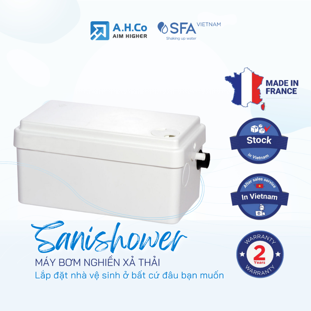 Máy Bơm Nước Thải SFA Sanishower – Giải Pháp Lắp Đặt Bồn Tắm, Vòi Sen ...