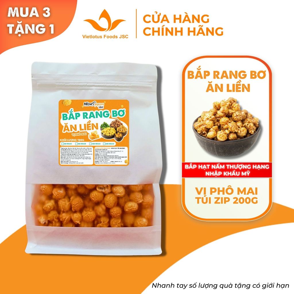 Bắp Rang Bơ Mitom's Popcorn, Bỏng Ngô Mỹ chuẩn rạp phim - Vị Phô Mai ...