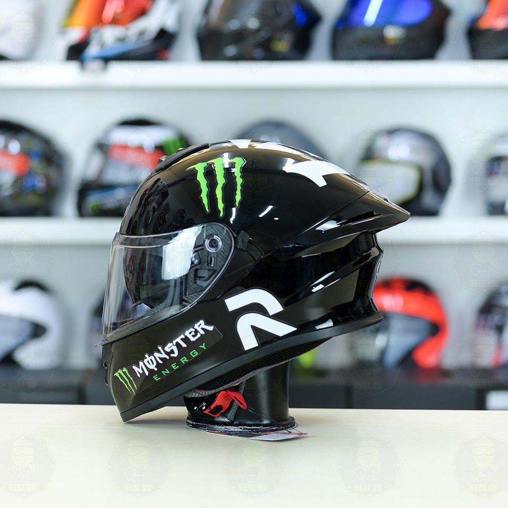 (Tặng Ninja) Mũ Fullface ROC 08 Plus 2024 Đen Bóng + Dán Tem HJC ...