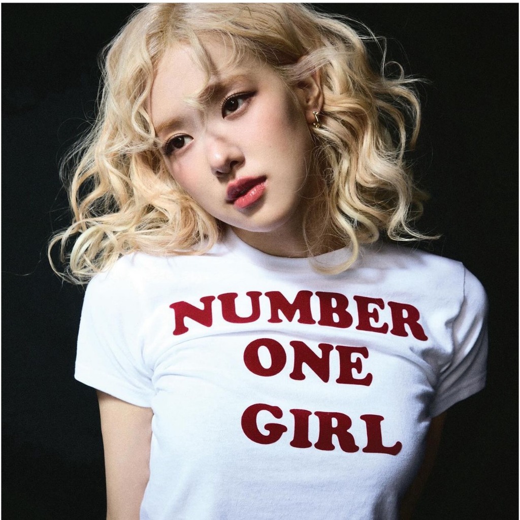 Áo baby tee NUMBER ONE GIRL ROSE vải cotton 2 chiều bo cổ ôm cao cấp ...