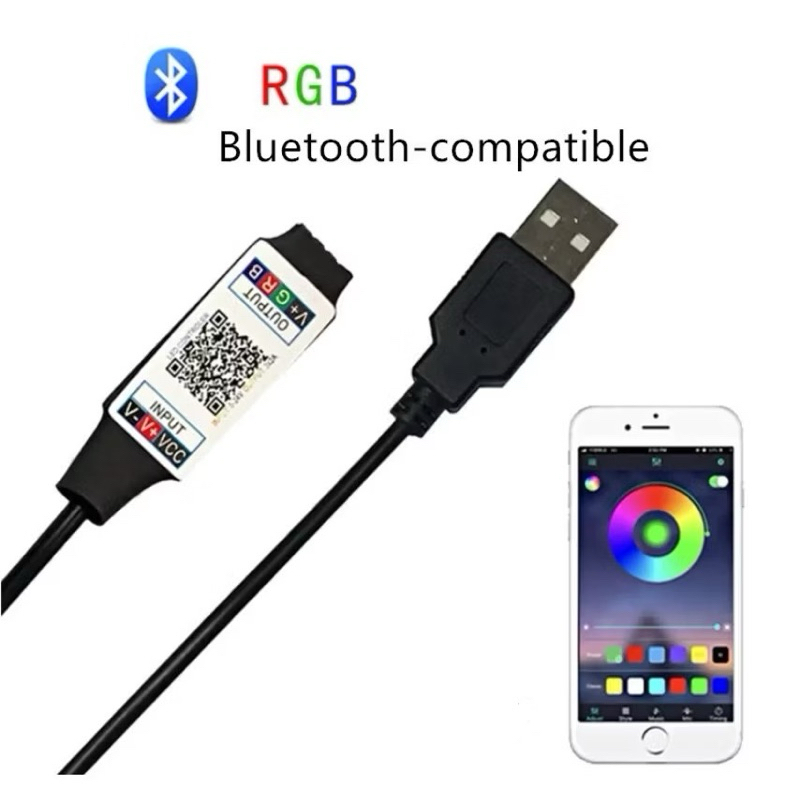 Bộ điều khiển Led RGB 5-24V DC RF wireless controller 4-pin female RGB ...
