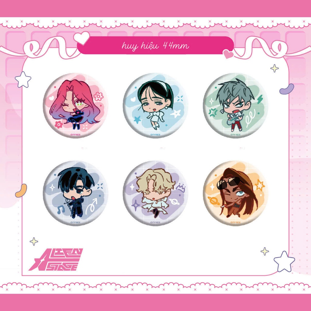Huy hiệu ALIEN STAGE ver COLOR manga anime chibi quà tặng xinh xắn độc ...