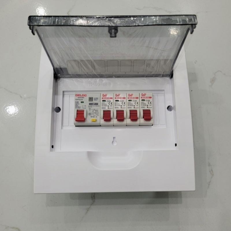 Bộ tủ điện Áptomat gia đình 40A chống giật và át tép các phòng - Tủ áttomat đơn giản - Áptomat ...