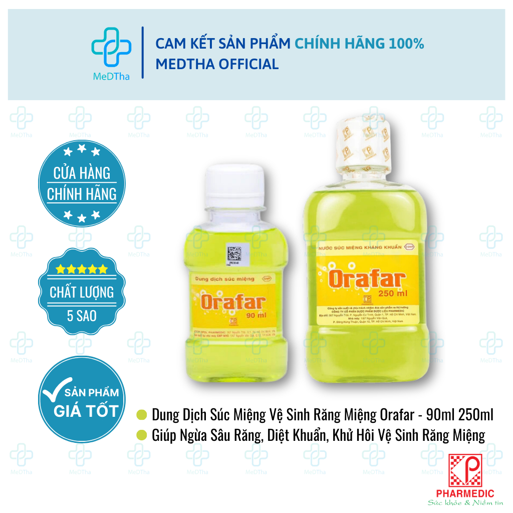 Dung Dịch Súc Miệng Orafar - Giúp Ngừa Sâu Răng, Diệt Khuẩn, Khử Hôi ...