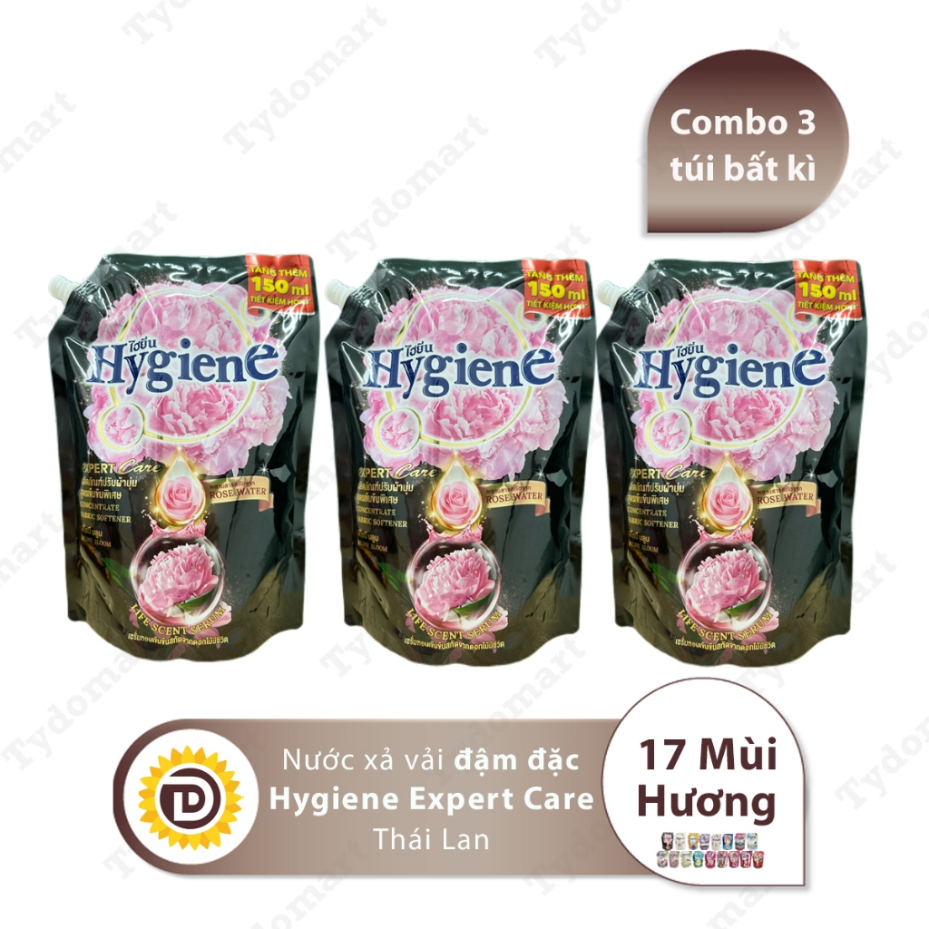 (Combo 3 Túi) Nước Xả Vải Hygiene Đậm Đặc túi 1150ml - 1300ml Làm Thơm Quần Áo | Shopee Việt Nam
