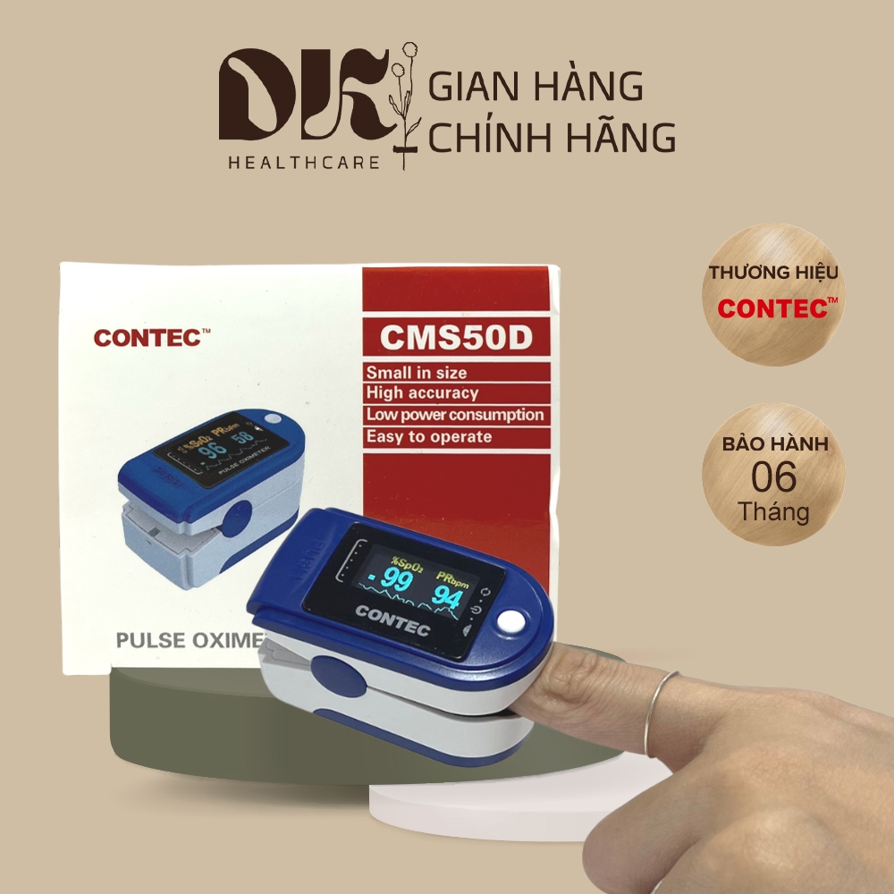 Máy đo SpO2 CONTEC CMS50D - Máy đo nồng độ oxy trong máu và nhịp tim qua đầu ngón tay | Shopee ...
