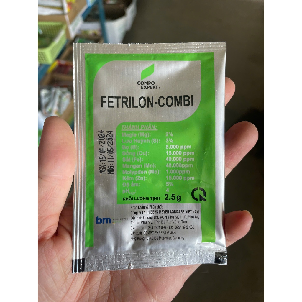 Phân bón lá trung vi lượng Fetrilon - Combi ( Gói 2,5gram) Nhập khẩu ...