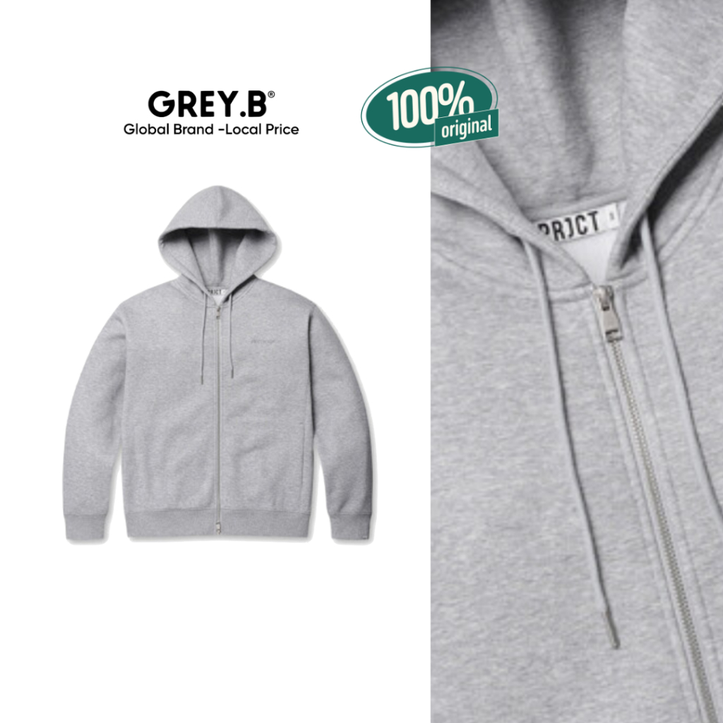 Áo Khoác Nỉ Project.M Hoodie Zip-up GREYB Oversize Unisex | Shopee Việt Nam