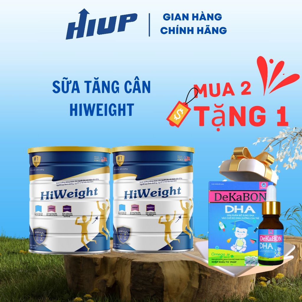 Hiweight Tăng Cân Combo Mua 2 Tặng 1 Hộp 300g Hỗ Trợ Tăng Cân Cho Người ...