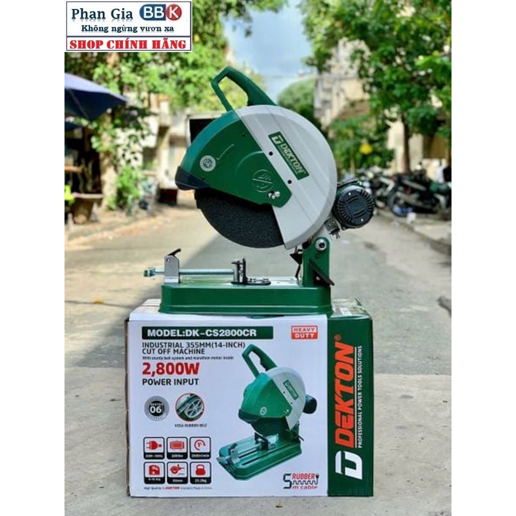 Máy cắt sắt DEKTON Chạy dây Curoa - DK-CS 2800 CR - 2800W, Mô tơ 100% Dây đồng, bảo hành 12 ...