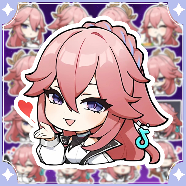 [Genshin Impact] Sticker Yae Miko - Hình dán chibi yae | Shopee Việt Nam