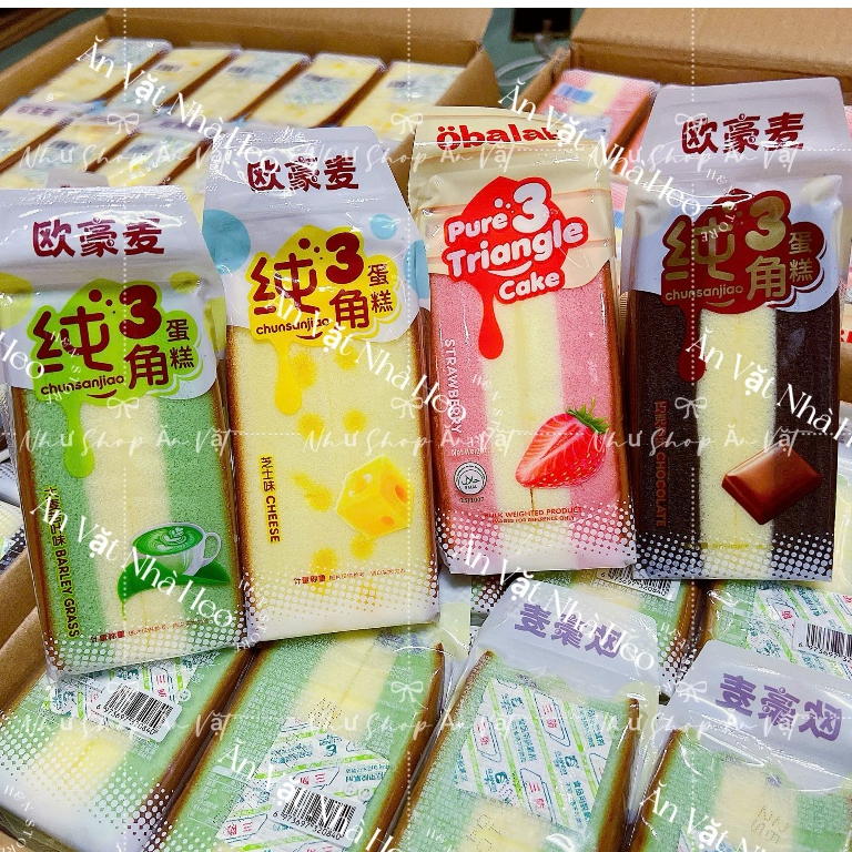 Bánh bông lan tam giác Obalab vị dâu-socola-pmai-matcha (cái) | Shopee ...