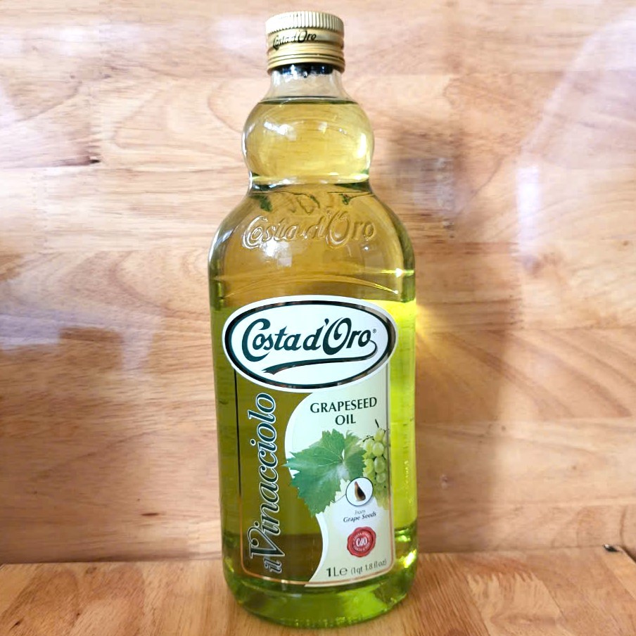 [Chai VINACCIOLO 1 Lít] DẦU HẠT NHO [ITALIA] COSTA D’ORO Grapeseed Oil ...
