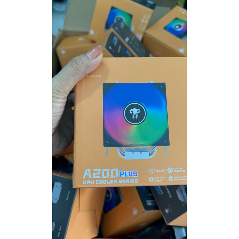Tản nhiệt khí CPU Leopard A200 Plus - Đen | Fan 92mm led RGB | Shopee ...
