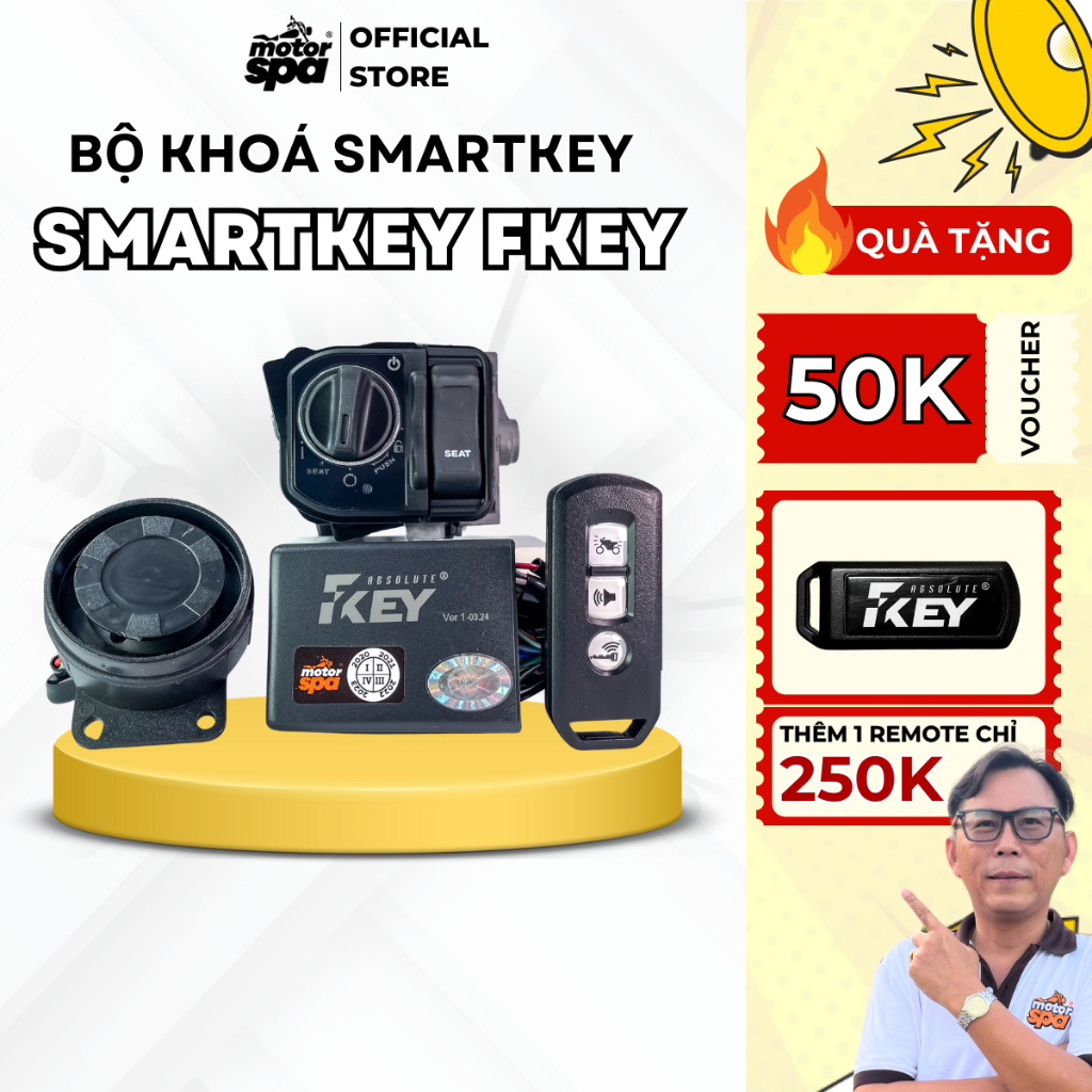 Smartkey Fkey - Vario 125, Winner X, Lead, Vision, AB, Scoopy, Genio ...