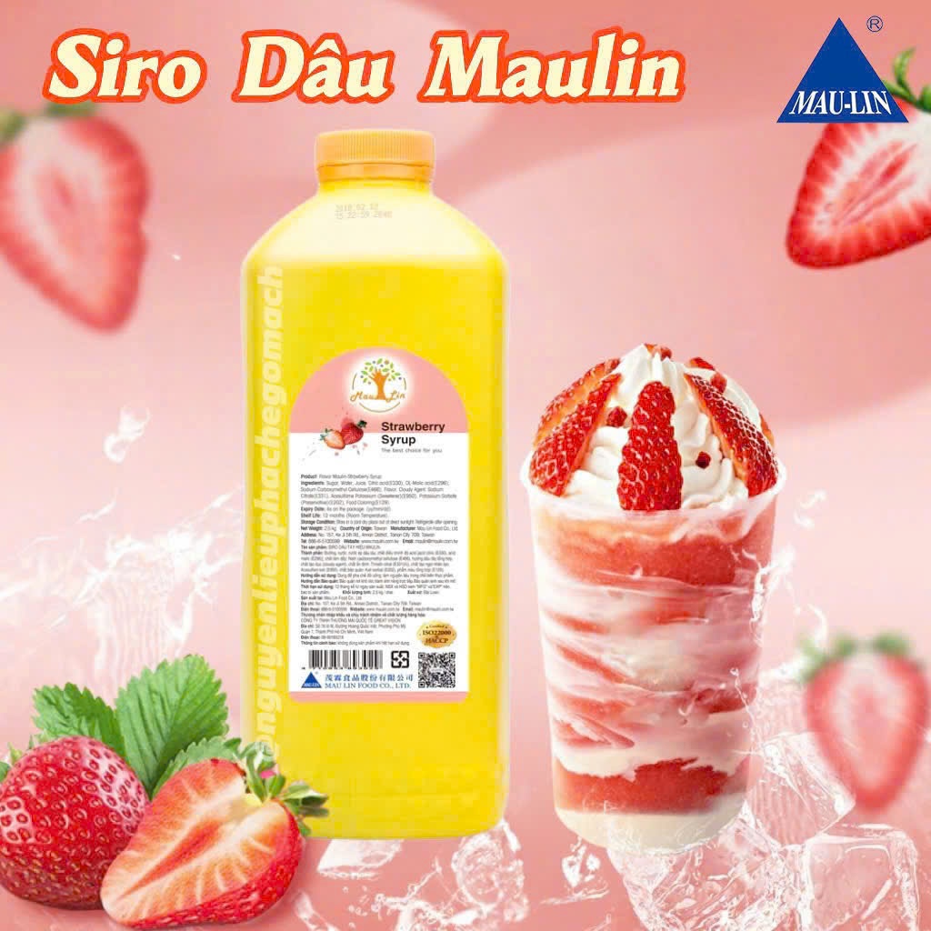 Siro Maulin Dâu Tây - Maulin Strawberry Syrup 2.5kg | Shopee Việt Nam
