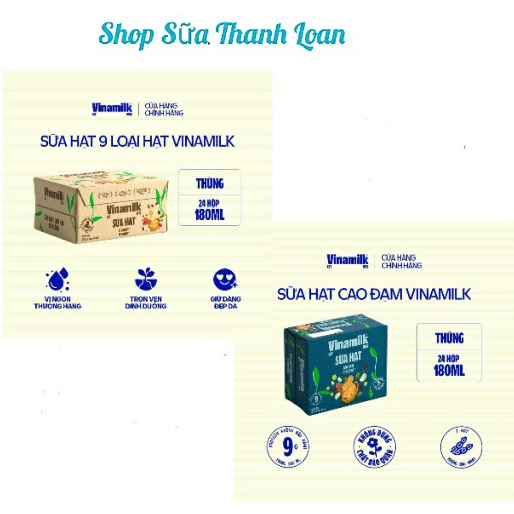 [HSD T8-2025] Thùng 24 Hộp Sữa 9 Loại Hạt Vinamilk Super Nut/ Sữa Hạt Cao Đạm 180ml. | Shopee ...
