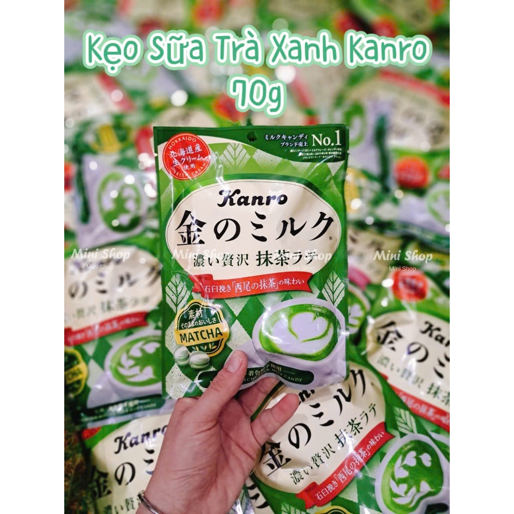 Kẹo sữa trà xanh Kanro 70g leetrinh15 | Shopee Việt Nam