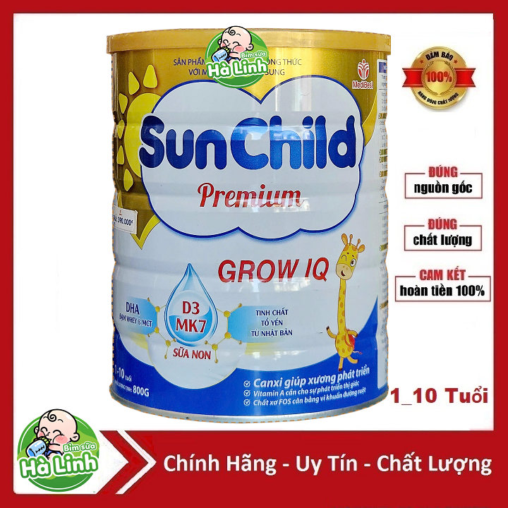 Sữa Sunchild Grow IQ Hộp 800g Phát Triển Chiều Cao và Trí Não. | Shopee ...