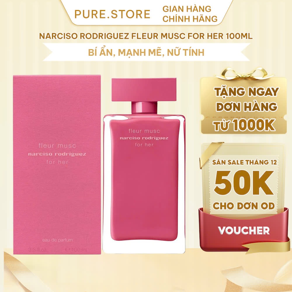 Nước hoa Narciso For Her EDP 100ml, nước hoa nữ Nar hồng đậm hương thơm ...