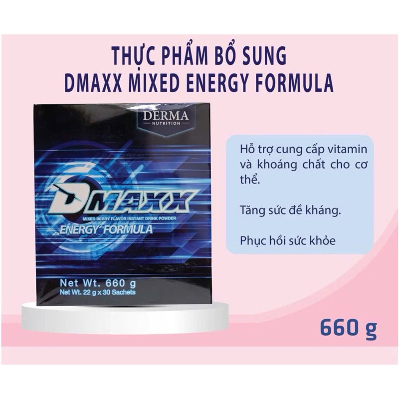 DMAXX thức uống bổ sung vitamin năng lượng có đường DAMODE 42 gói màu ...