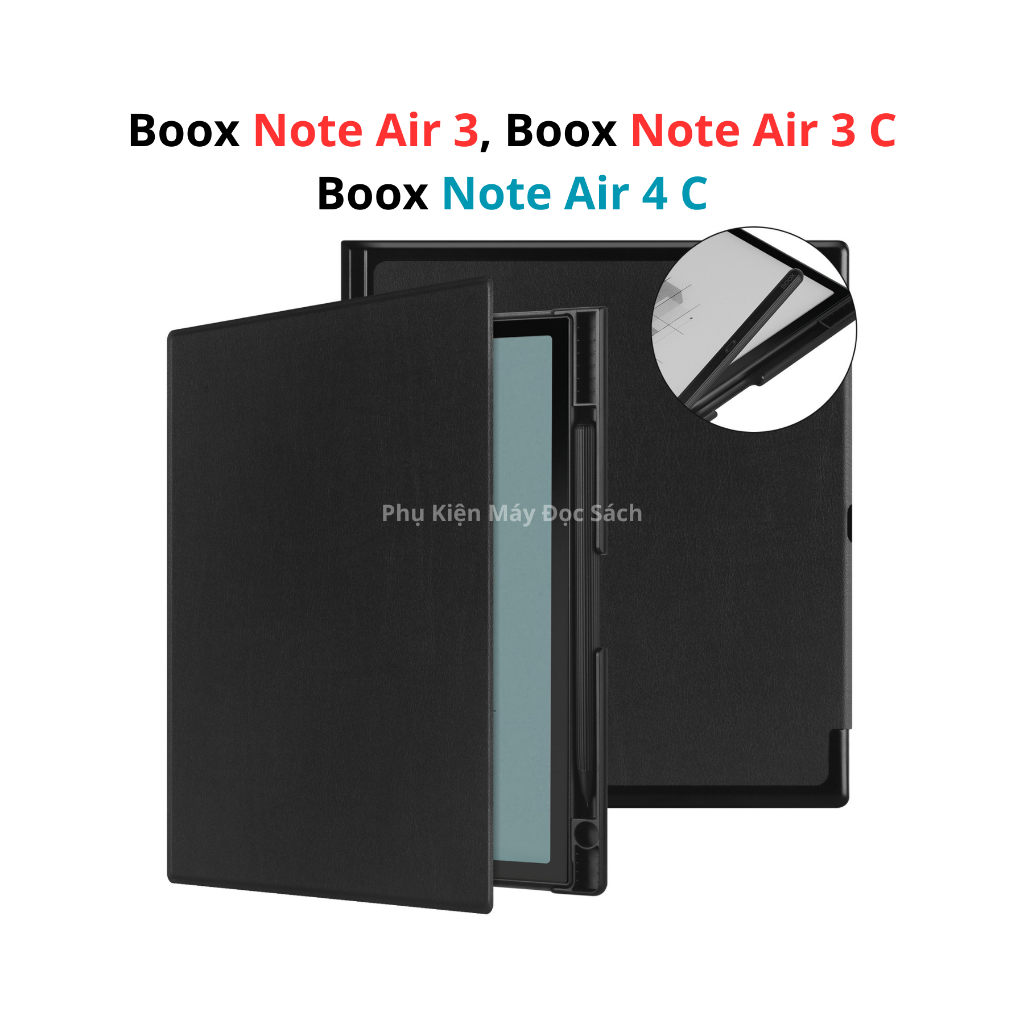 Bao Da Cover Boox Note Air 3/Note Air 3 C/Note Air 4 C, Case Máy Đọc Sách Boox Note Air 3, Boox ...