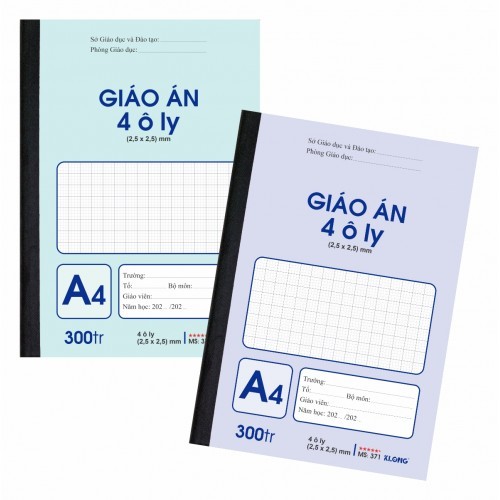 Sổ Giáo án ô ly KLONG 4 Ô ly 300 trang - 200 Trang - 120 trang | Shopee ...