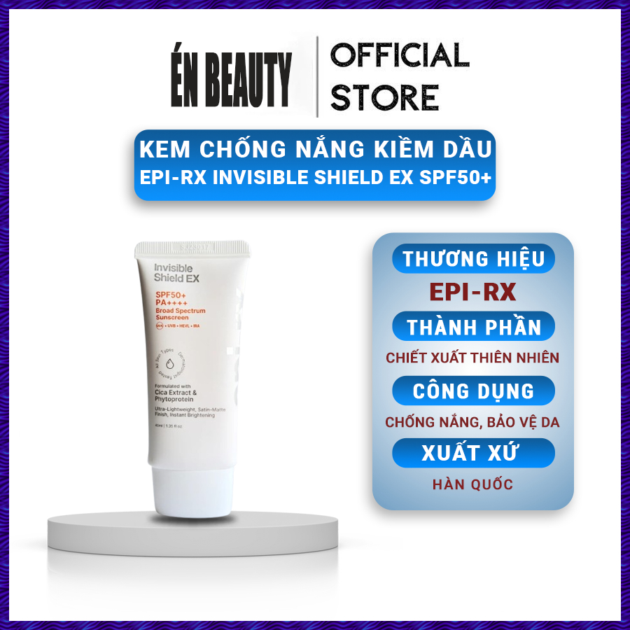 Kem Chống Nắng Kiềm Dầu Epi-Rx Invisible Shield Ex SPF50+ Bảo Vệ Da ...