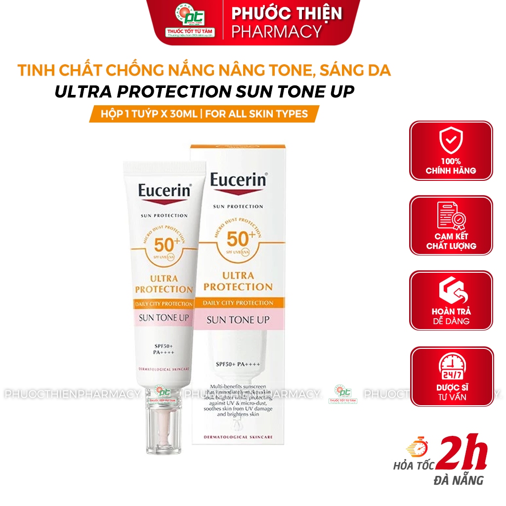 Tinh chất serum chống nắng nâng tông, dưỡng sáng da tức thì Eucerin Sun ...
