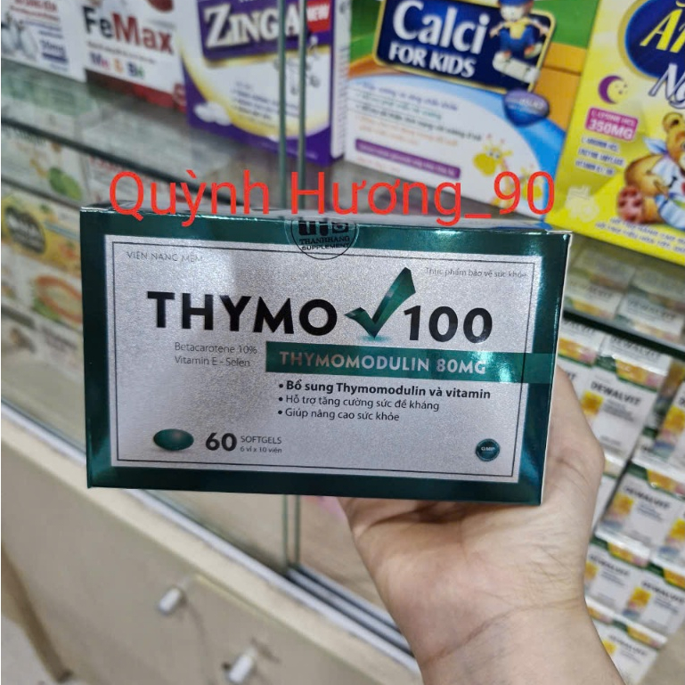 Viên uống THYMO 100 giúp bổ sung Thymomodulin và các vitamin giúp tăng ...