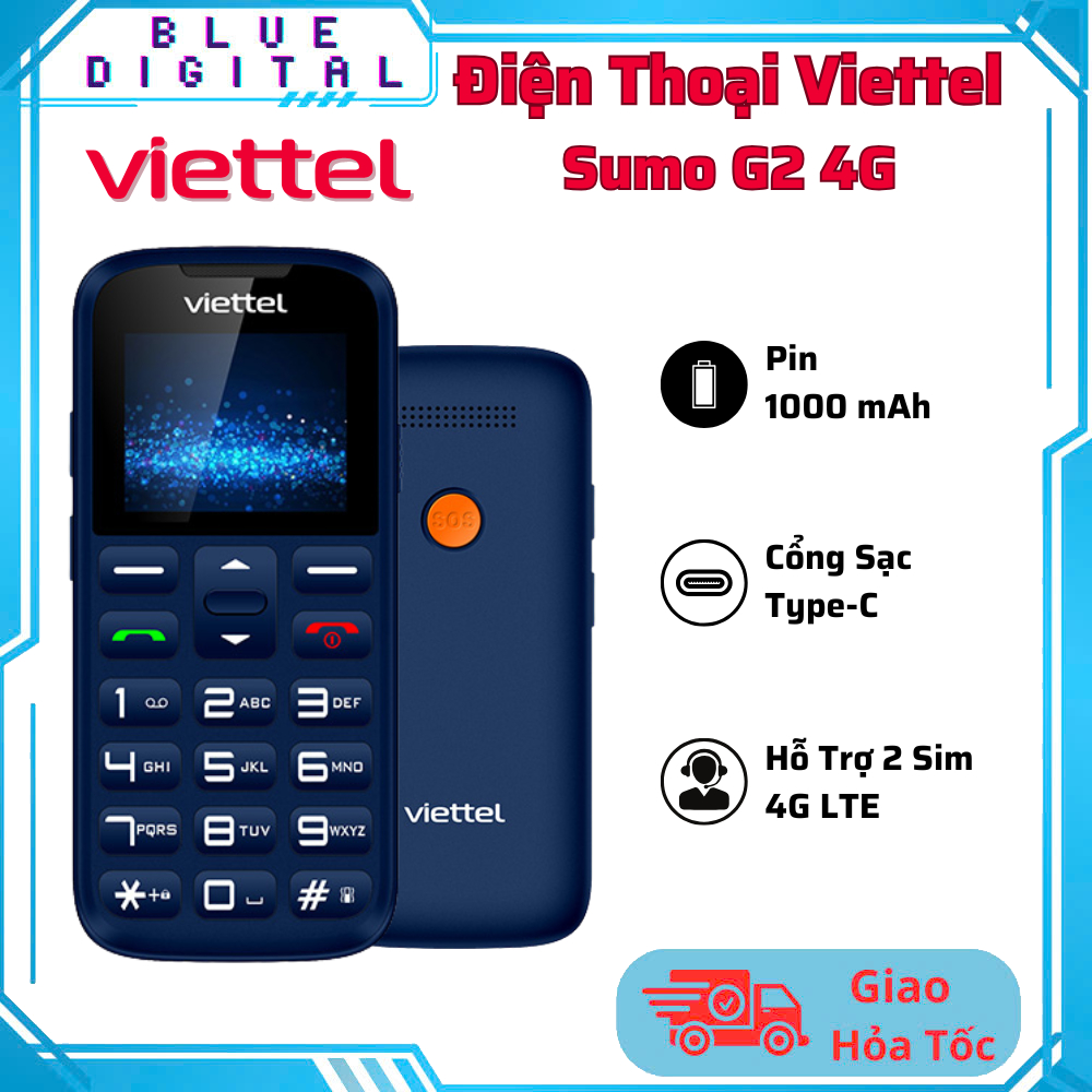 Điện Thoại Viettel Sumo G2 4G (LTE) ,Chân Sạc Type C - Hàng Chính Hãng | Shopee Việt Nam