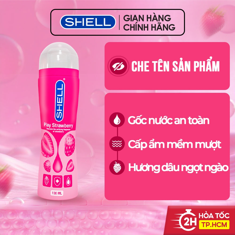 Gel bôi trơn hương dâu Shell Play Strawberry - Chai 100ml | SHELL CHÍNH ...