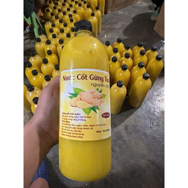 Nước Cốt Gừng Tươi Chai 1Lít | Shopee Việt Nam