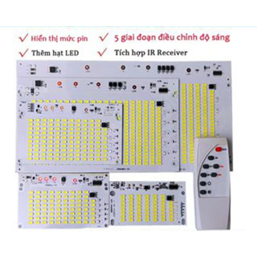 Mạch led liền sạc đèn năng Lượng Mặt Trời Vislite dùng Cho Đèn Pha 25W ...