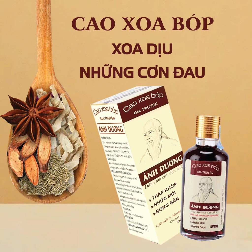 COMBO 3 CHAI CAO XOA BÓP ÔNG GIÀ ÁNH DƯƠNG - ĐAU NHỨC, BONG GÂN, BẦM ...