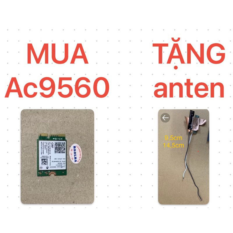Card wifi 5 - 5ghz , Bluetooth 5.0 Intel 9560NGW AC9560 laptop và PC có ...