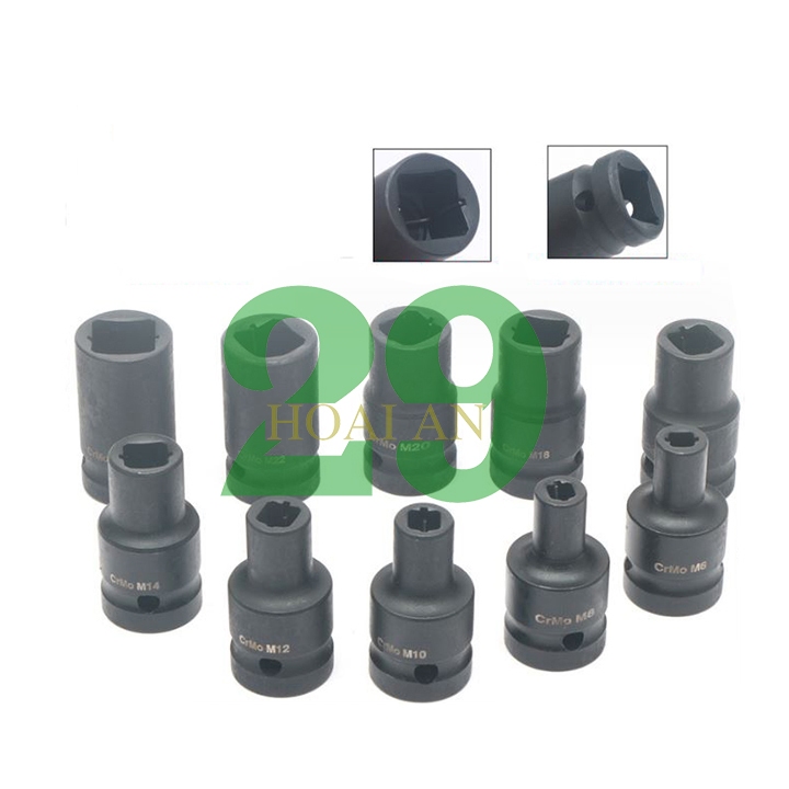 Bán lẻ - Đầu chuyển mũi taro M4-M30 cho các thiết bị bulong 1/2 inch ...