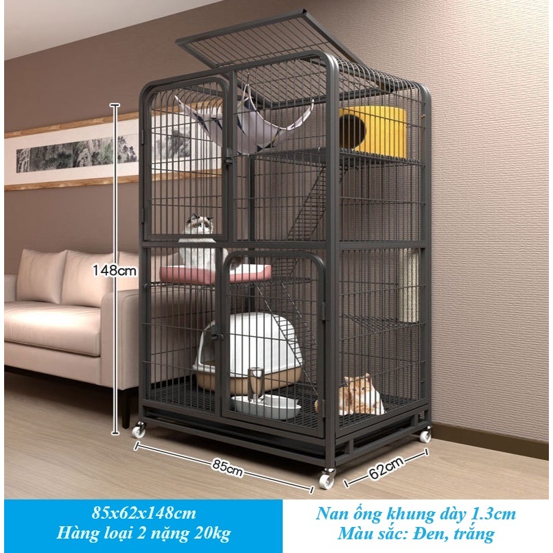 Chuồng Mèo Nan Ống Xịn 10 Mẫu Mã, Lồng Mèo Biệt Thự Mèo 2/3/4 Tầng Có ...