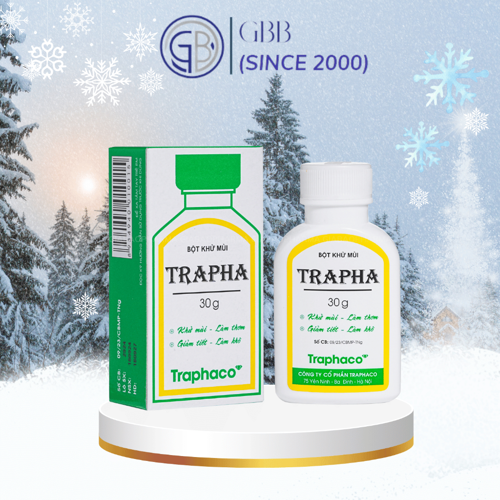 Bột/ Xịt hỗ trợ giảm mùi Trapha giảm hôi chân , hôi nách (chai dạng bột ...