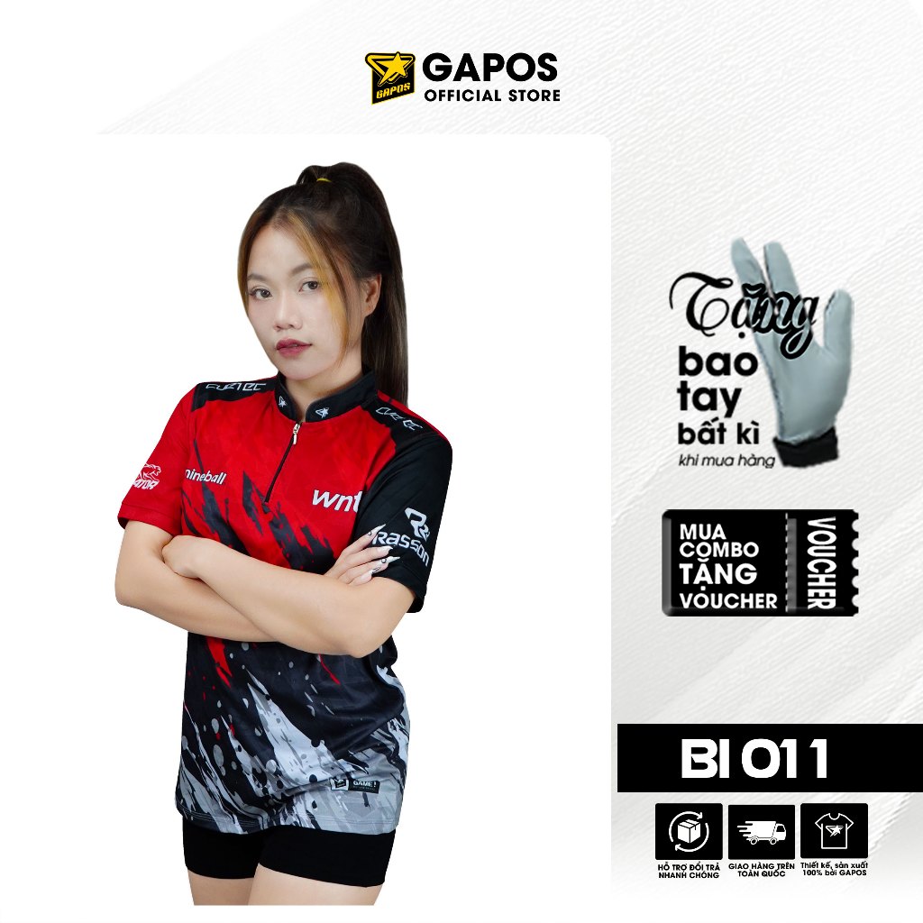 Áo Billiards (#GAPOS) Áo Thi Đấu Billiards Chuyên Nghiệp ,Chất Liệu Vải ...