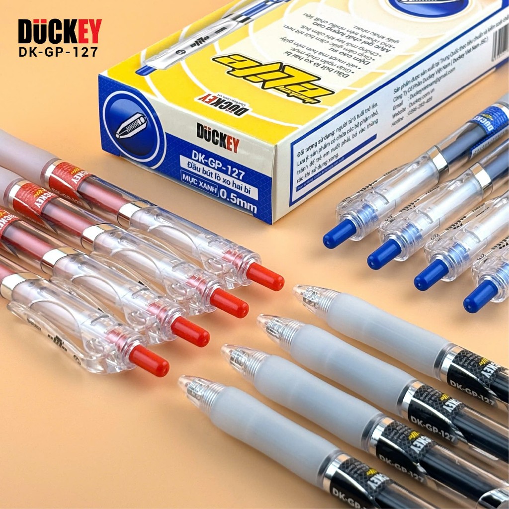 Bút nước bấm Duckey DK-GP-127 2 đầu bi cao cấp - Thương hiệu Việt Nam ...